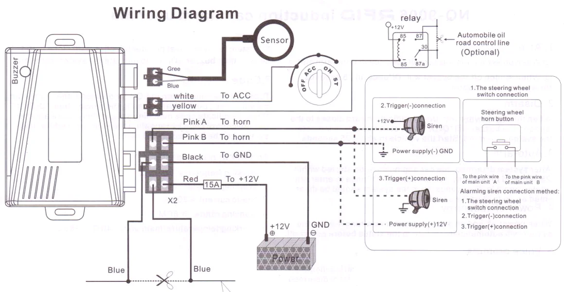 Universal Anti Theft Rfid Auto Immobilizer Keyless Entry Engine Security System With Ic Card ...