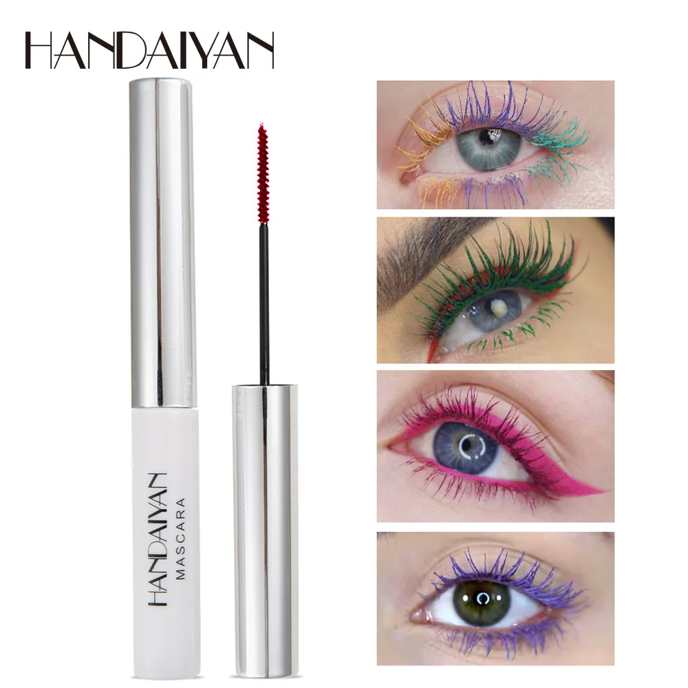 Handaiyan Stage Makeup Colorful Mascara 12 Colors Quick Dry Lengthening ...