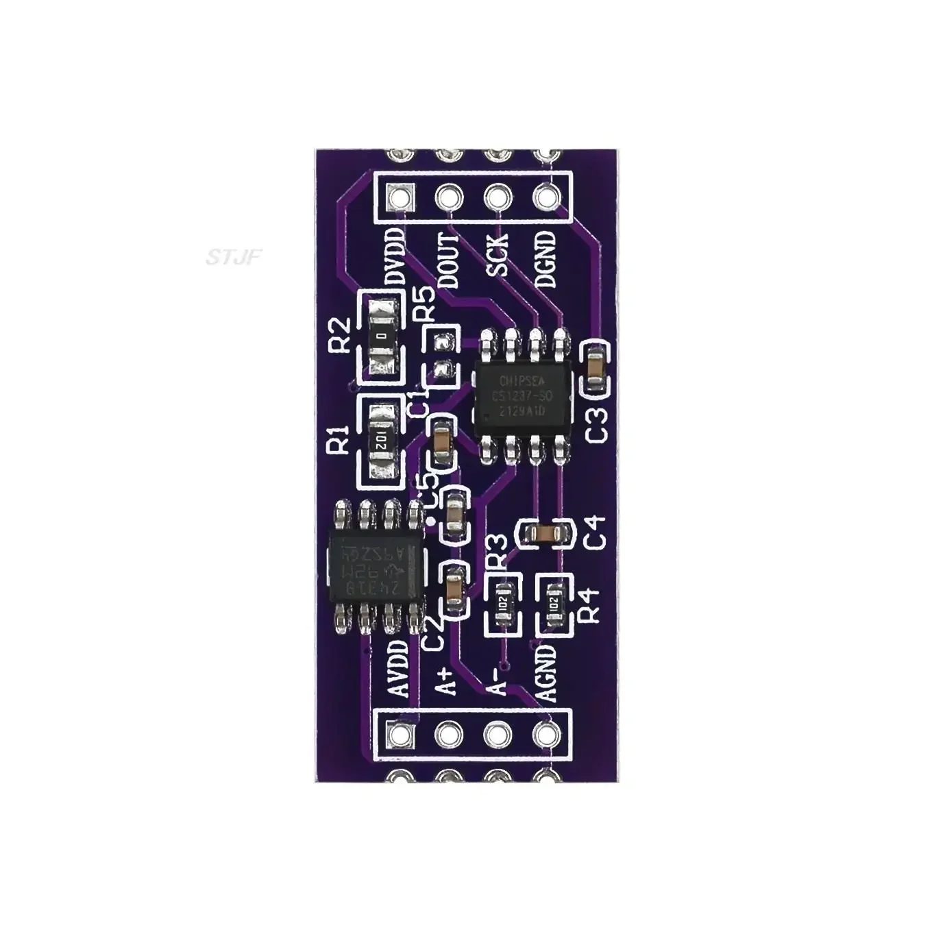 Cs1237 24 Bit Adc Module Onboard Tl431 External Reference Chip Single Channel Weighing Sensor ...