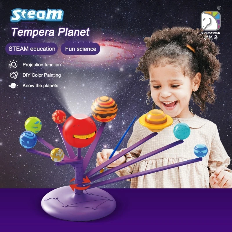 Solar System Nine Planets Model Science Kit Kids Diy Assembly ...