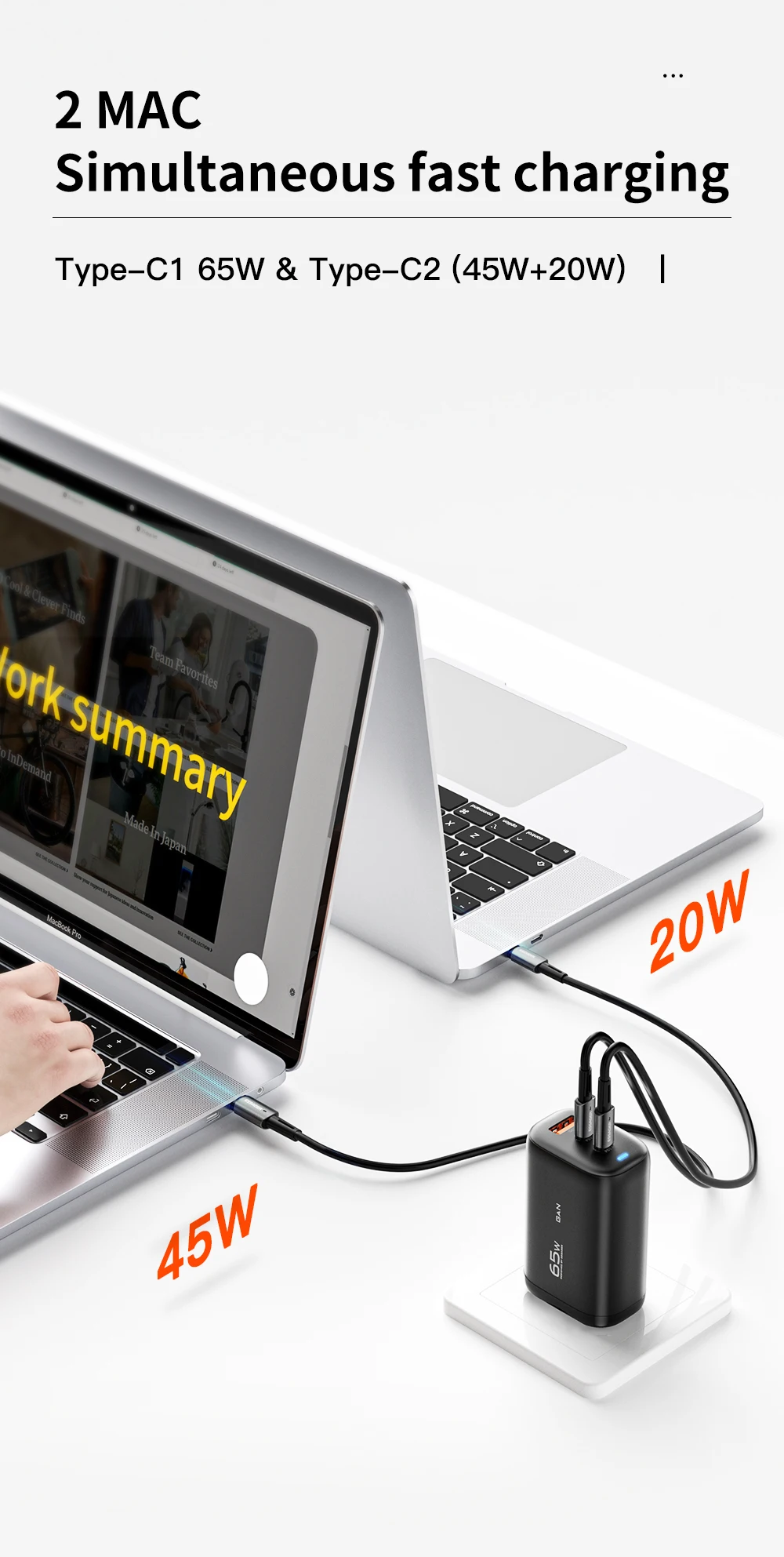 Essager 65W GaN USB C型笔记本电脑充电器PPS 45W 25w快速充电三星QC3.0 PD3.0 iPhone12小米手机| Alibaba.com