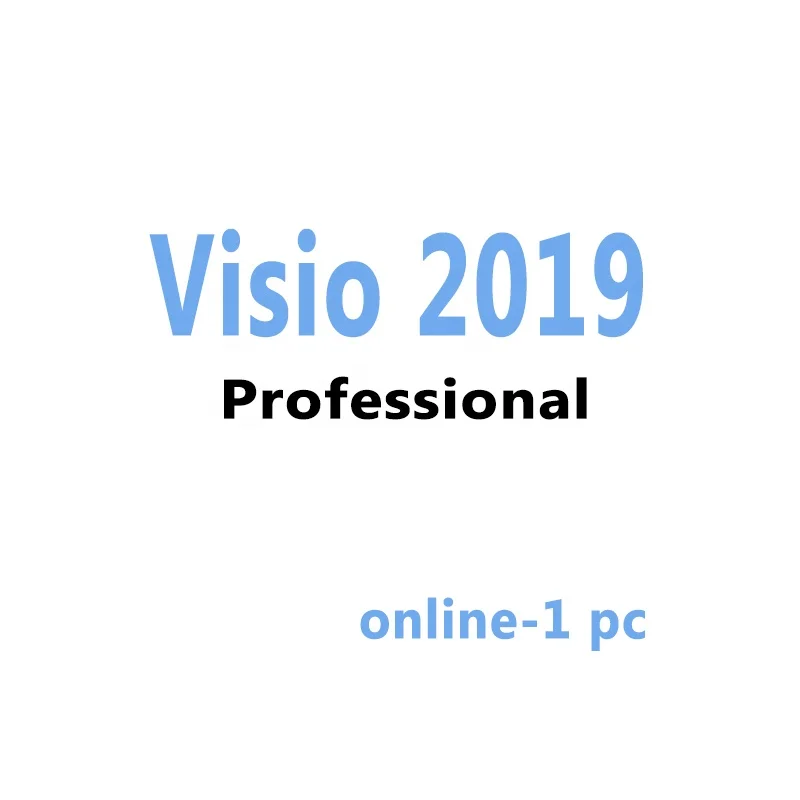 Genuine Visio 2019 Professional Key 100% Online Activation Visio 2019 Pro License Key Retail ...
