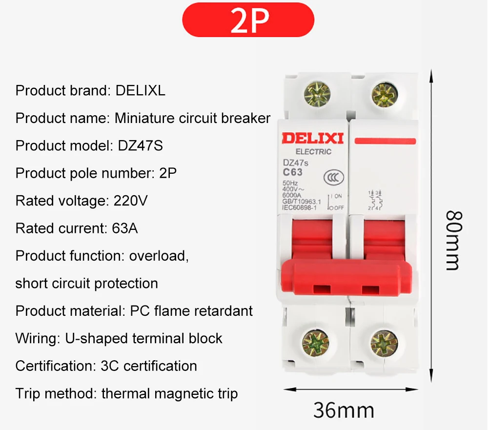 DZ47S Voltage Regulator Circuit Breaker - Reliable Performance