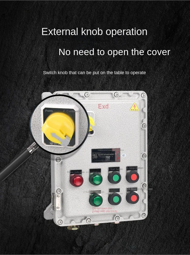 Explosion-proof Distribution Box Aluminum Alloy Explosion-proof Control Box Fan Water Pump ...