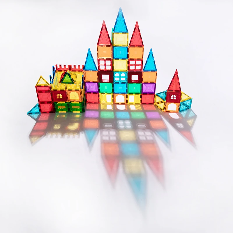 108 Pcs Educational Magnetic Toys 3d Construction Magnet Building Blocks Sets Magnetic Tiles For ...