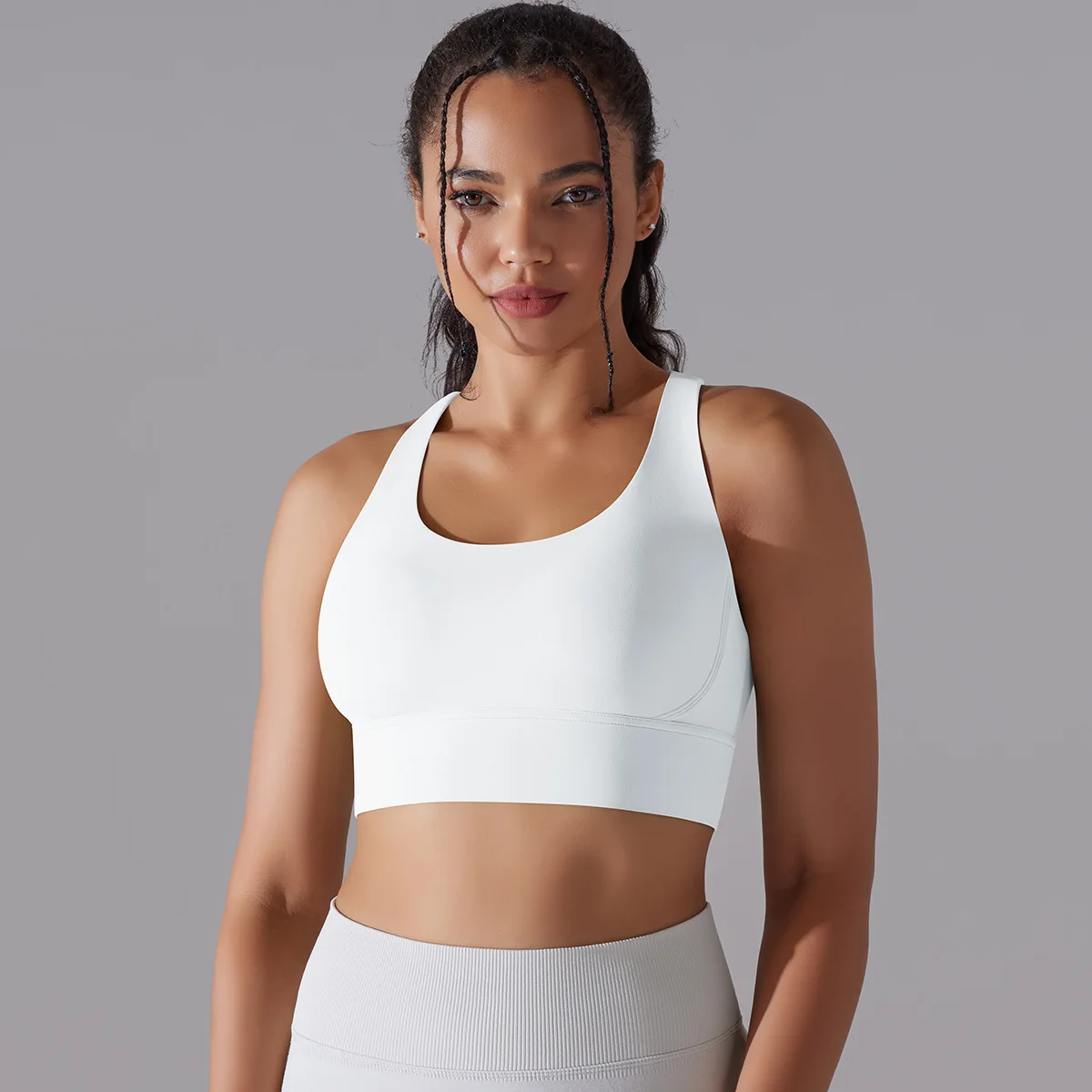 Women Activewear Athletic Sports Bra Multicolor Gym Fitness Running Push Up Bra Exercise Workout ...