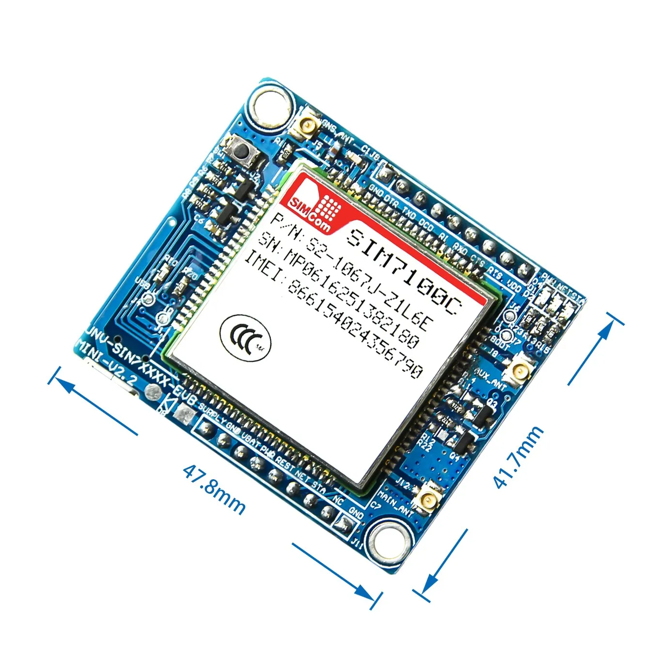 Network SIM7100E SIM7100C SIM7100 4G Module Development Board + Antenna for Arduino Raspberry Pi ...