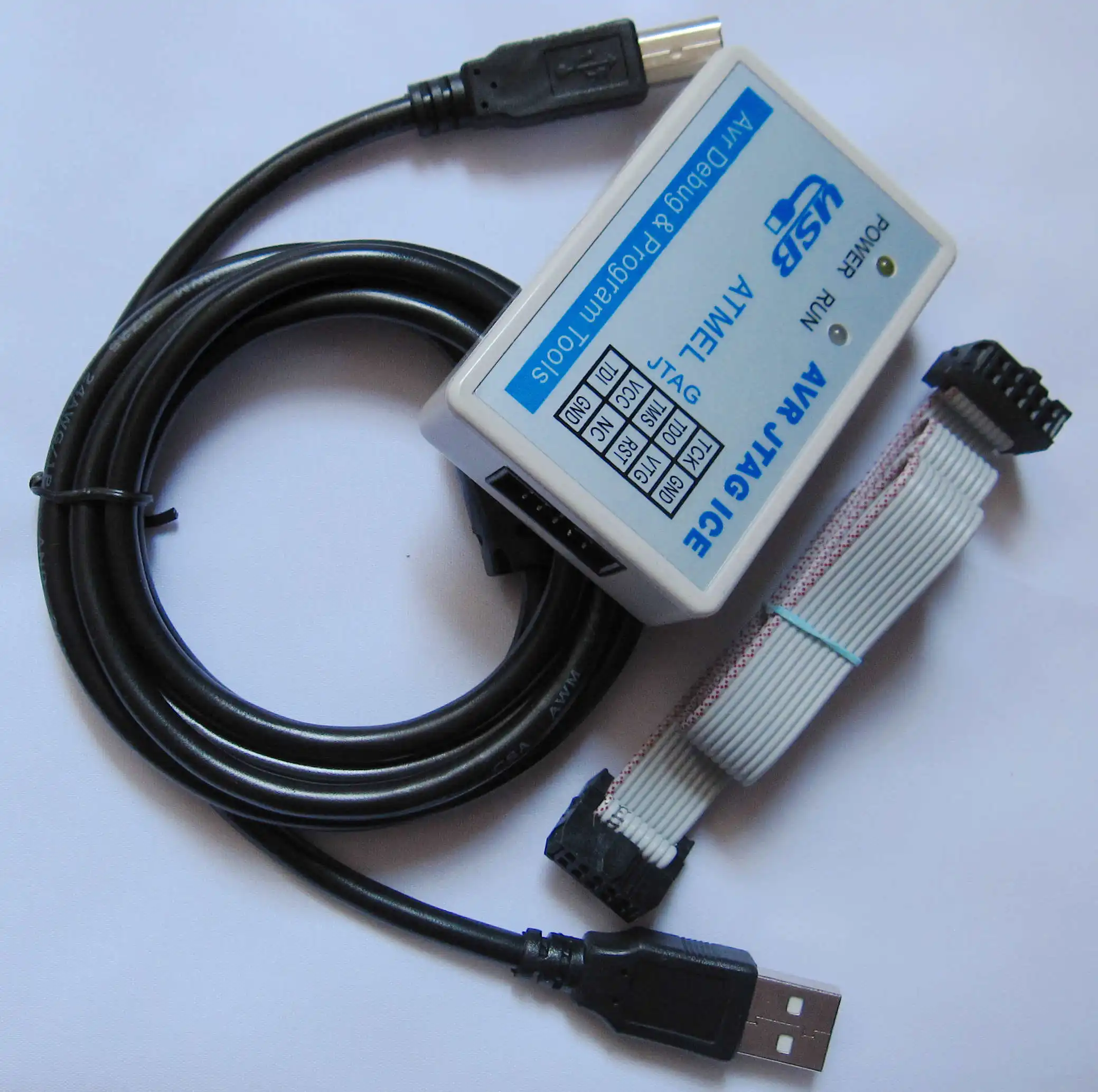 USB AVR JTAG ICE Emulator Downloader with Case Protection USB AVR JTAG ICE Emulator Downloader with Case Protection