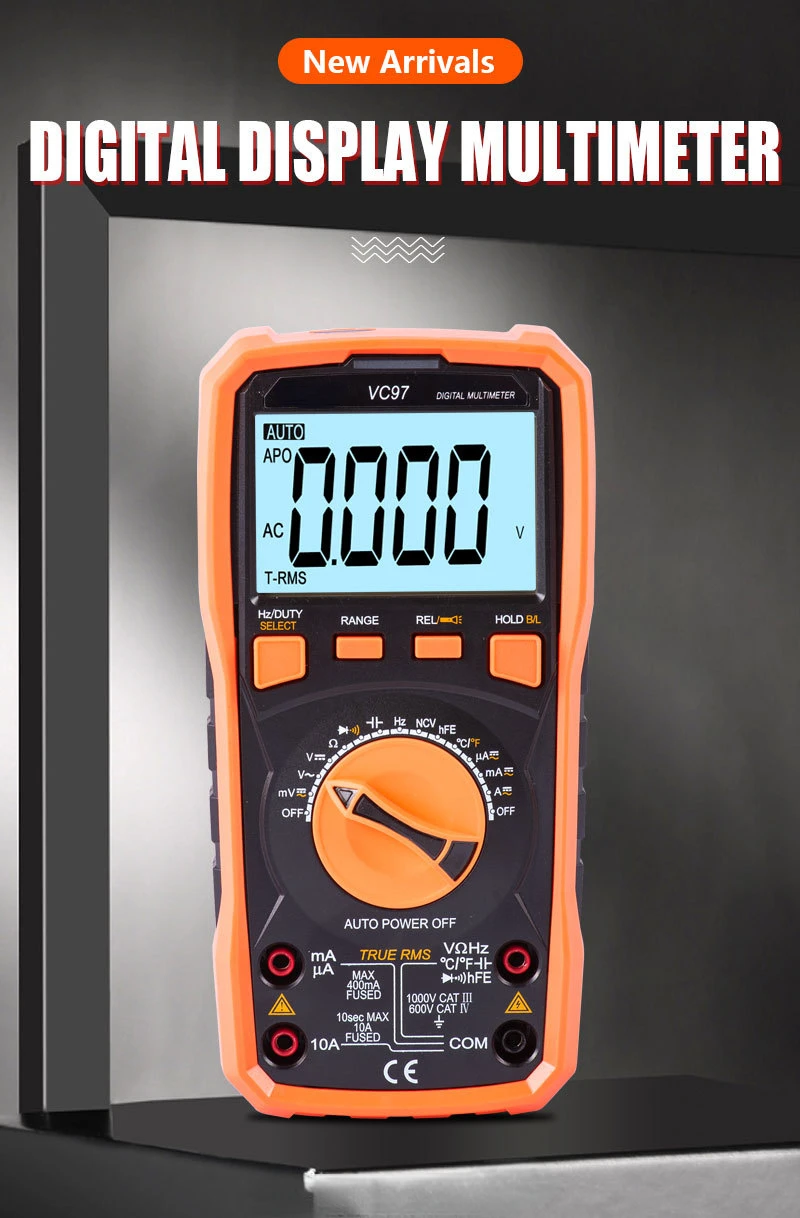 Decca Vc97 Digital Multimeter New Model Auto Range Ac Dc Voltage Current With Temperature ...