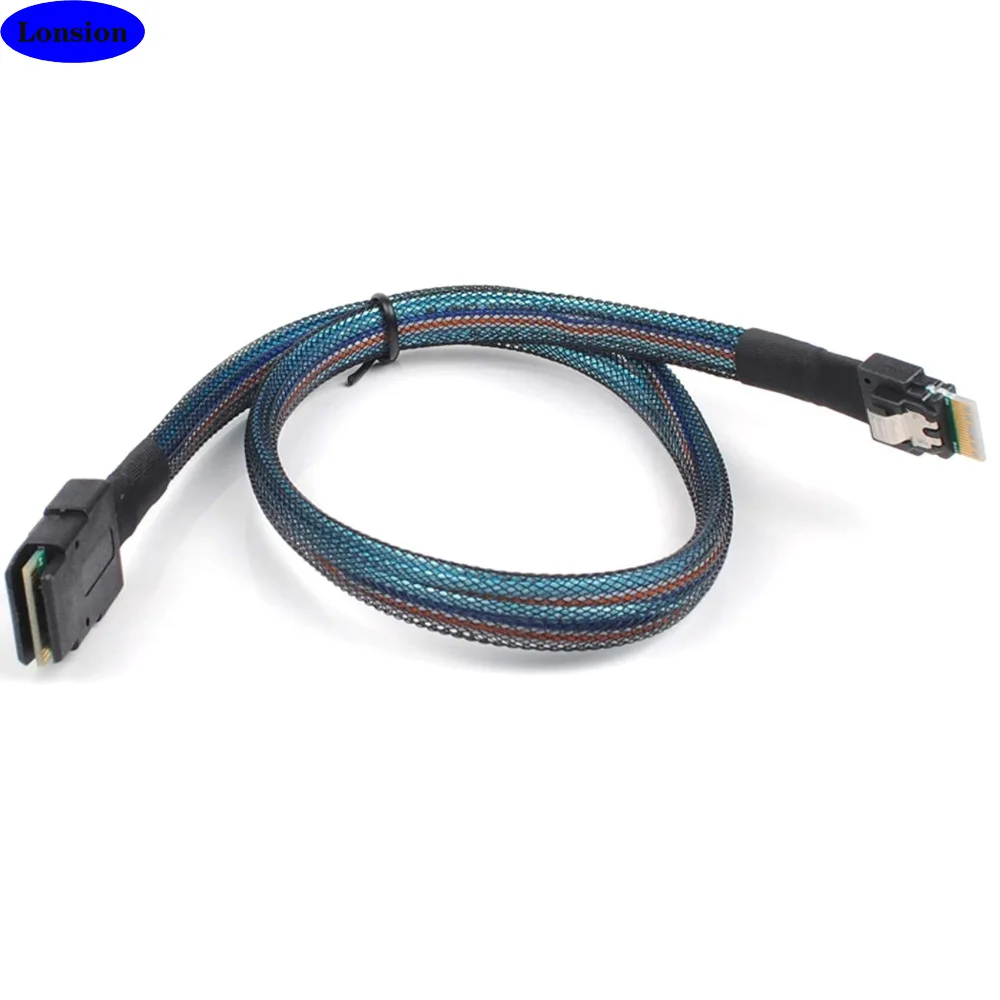 Mini Sas Sff-8087 To Slim Sas Sff-8654 4i High-speed Server Connection Cable - Buy Mini Sas ...