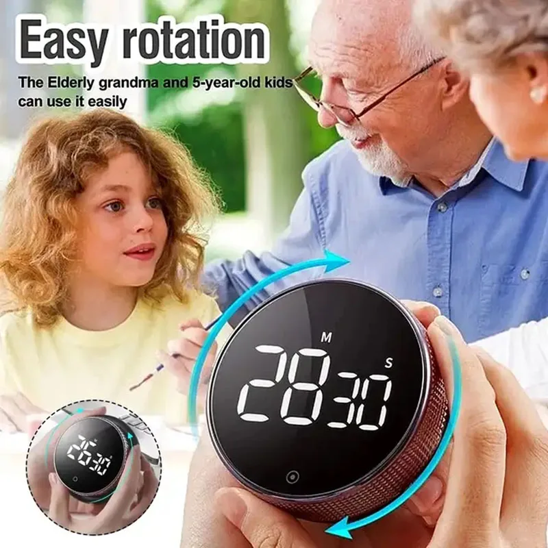 High Quality Black Magnetic Digital Timer For Kitchen Cooking ...