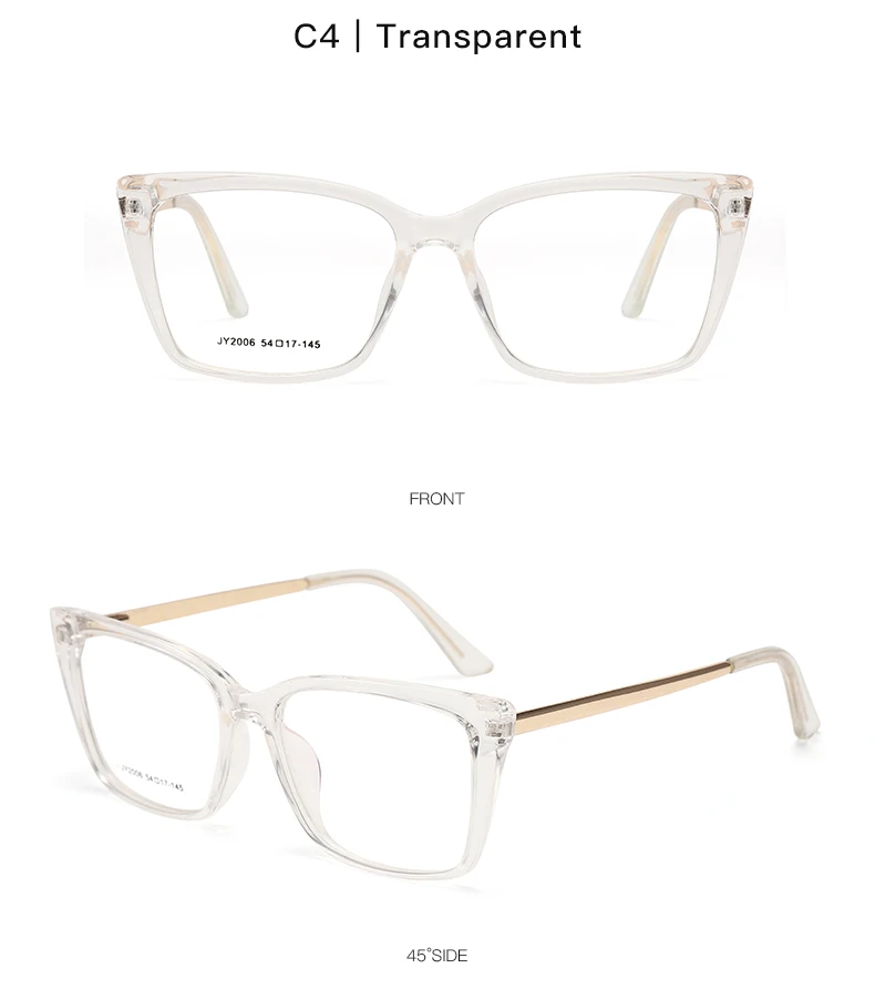 Eyeglasses 2022 Classical Optical Frame Square Unisex Tr90 Lightweight Spectacle Clear Lenses ...