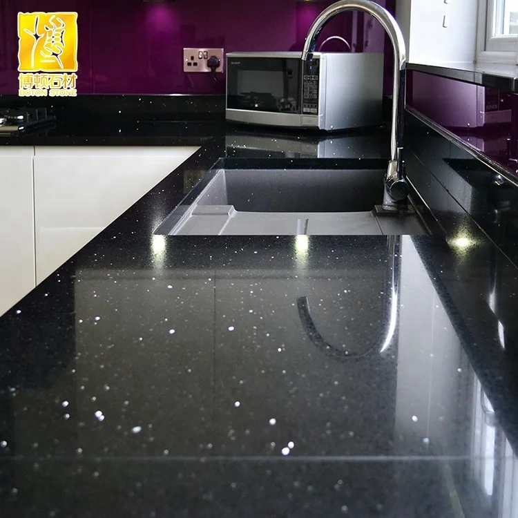 Sparkle Black Quartz Countertops | atelier-yuwa.ciao.jp