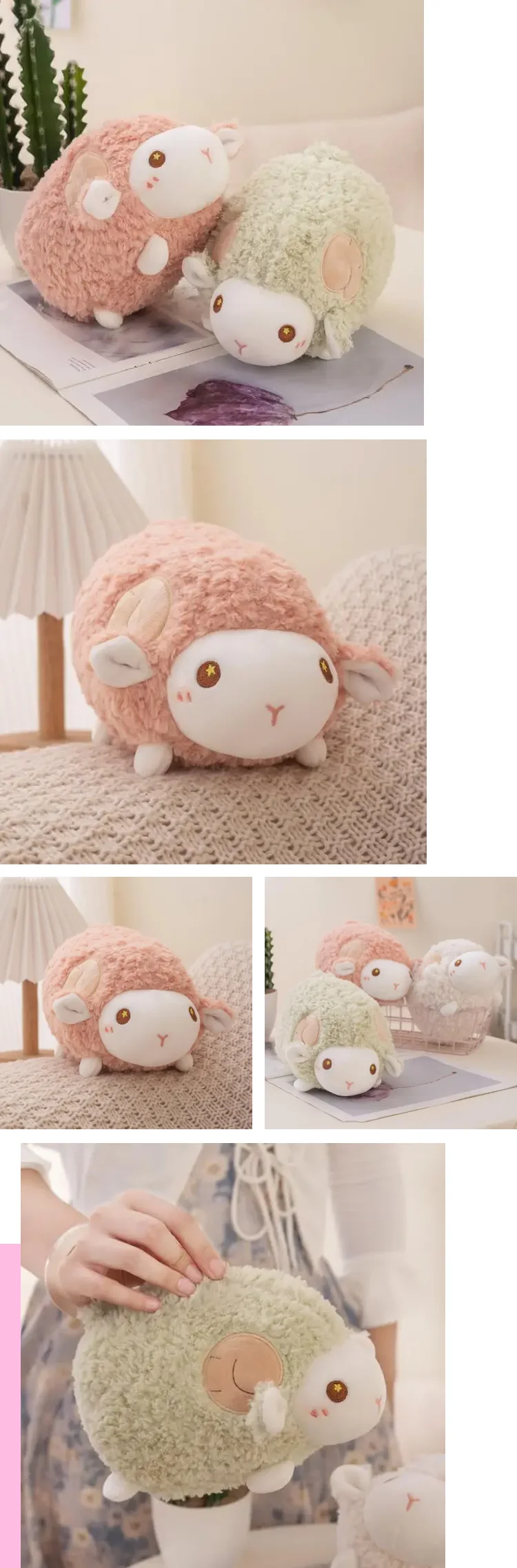 Ambr New Kawaii Sheep Lamb Plush Toy Stuffed Animals Doll Pillow Baby Kids Children Girl ...