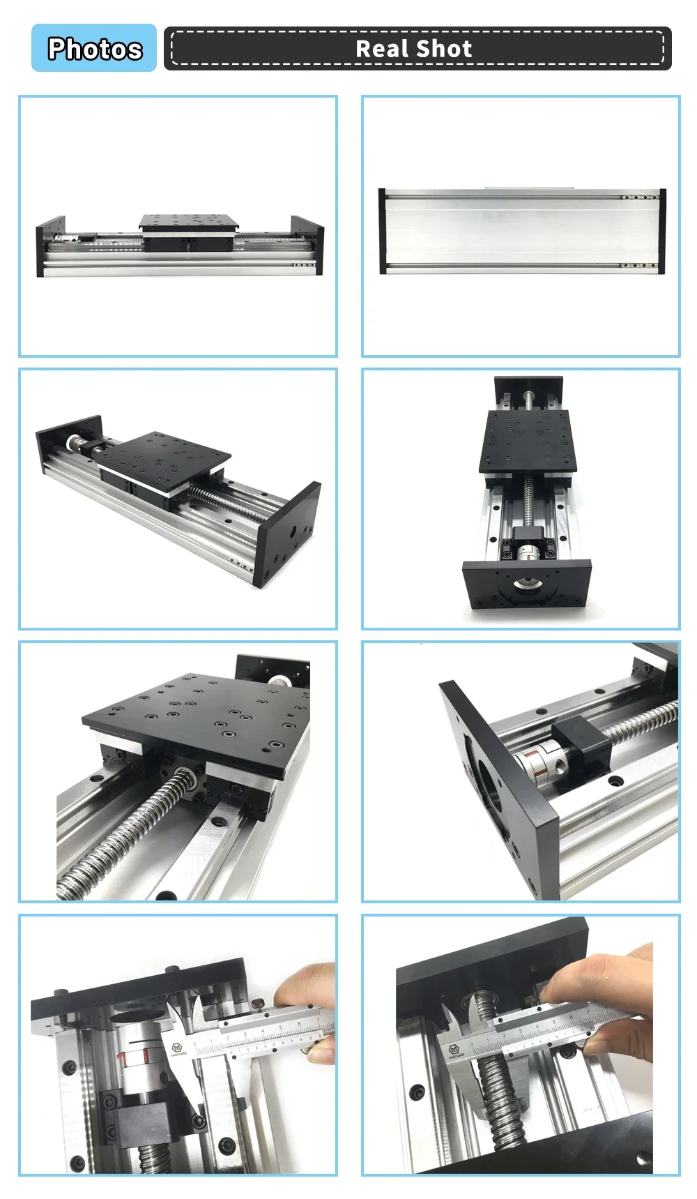 Heavy Load Slide Table Platform Double Guide Rail HGR20