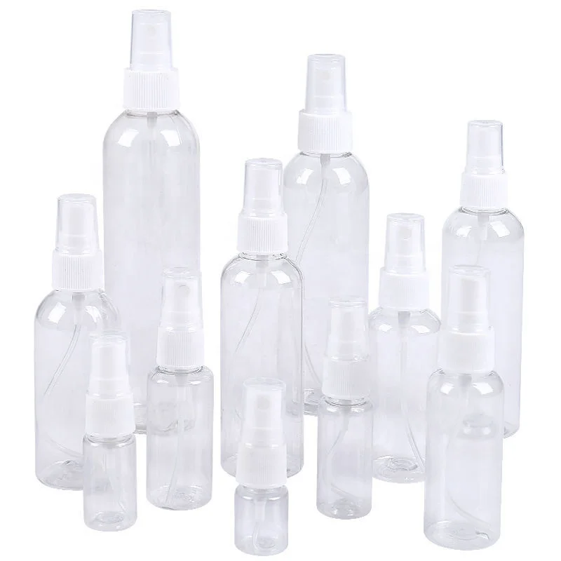 30ml 50ml 60ml 100ml 120ml Pet Empty Clear Plastic Spray Bottle Cosmetic Packaging Bottle ...
