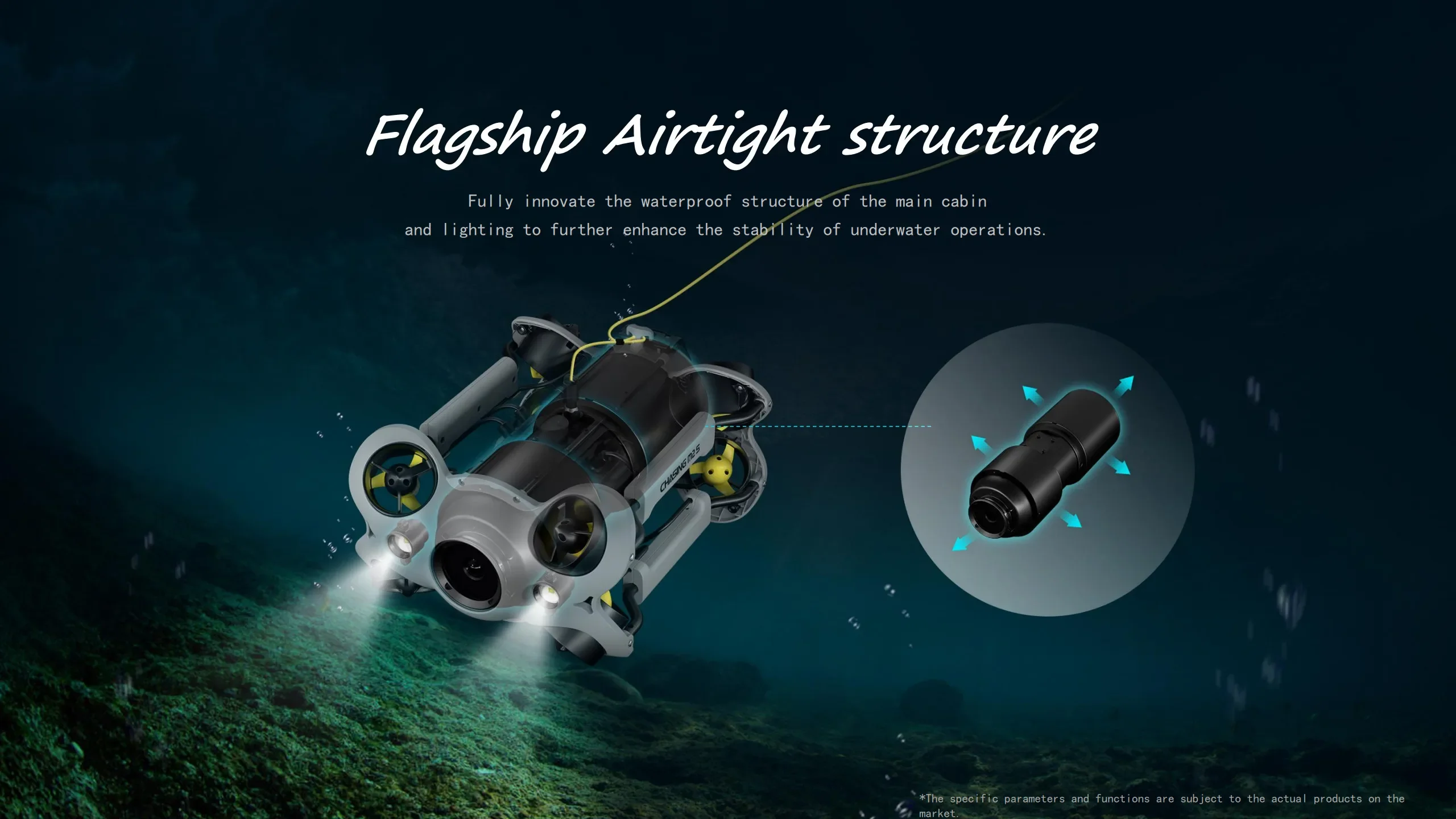 CAMORO Chasing M2 S Professional Underwater Drone - 100M Bundle