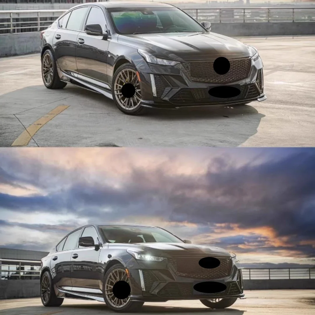 Body Kit Front Bumper Grill Mask For Cadillac Ct4 Ct5 Modified Front Rear Lip Fog Lamp Frame ...