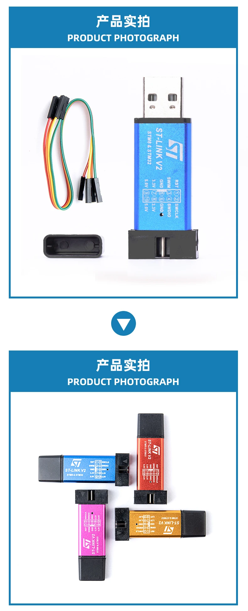 Lssz Stlink V2 Downloader Mini Programmer Stlink V2 Stm8 Stm32 Simulator Buy Downloader