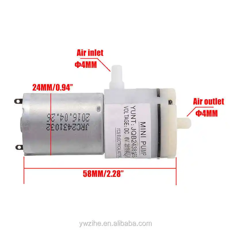 Dc 3v-6v 5v Micro 370 Motor Air Pump Mini Self-priming Breast Vacuum Pump For Fish - Buy Dc 3v ...