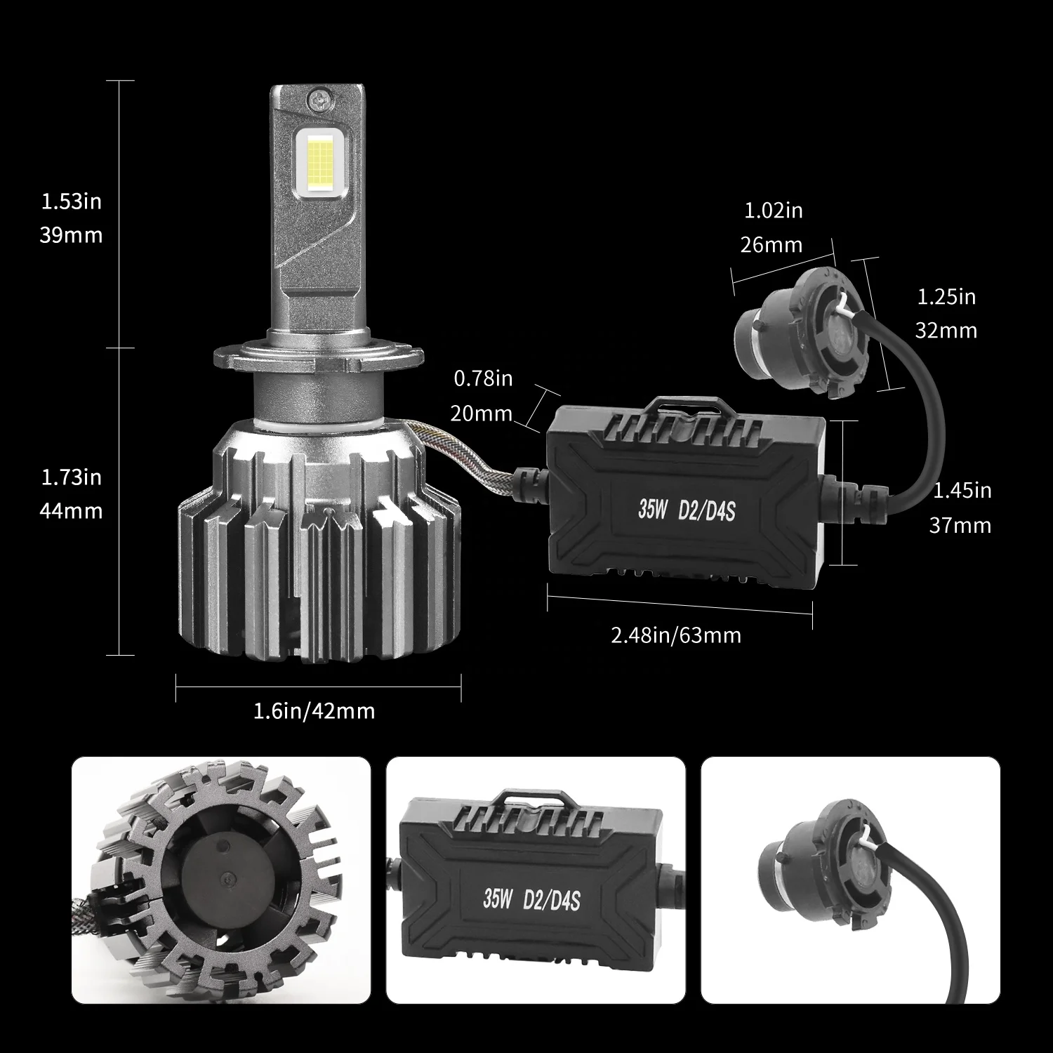 Infitary Factory Error Free Canbus 12v 80w D1 D2 D3 D4 D1r D2r D3r D4r Headlamp Light Hid D1s ...