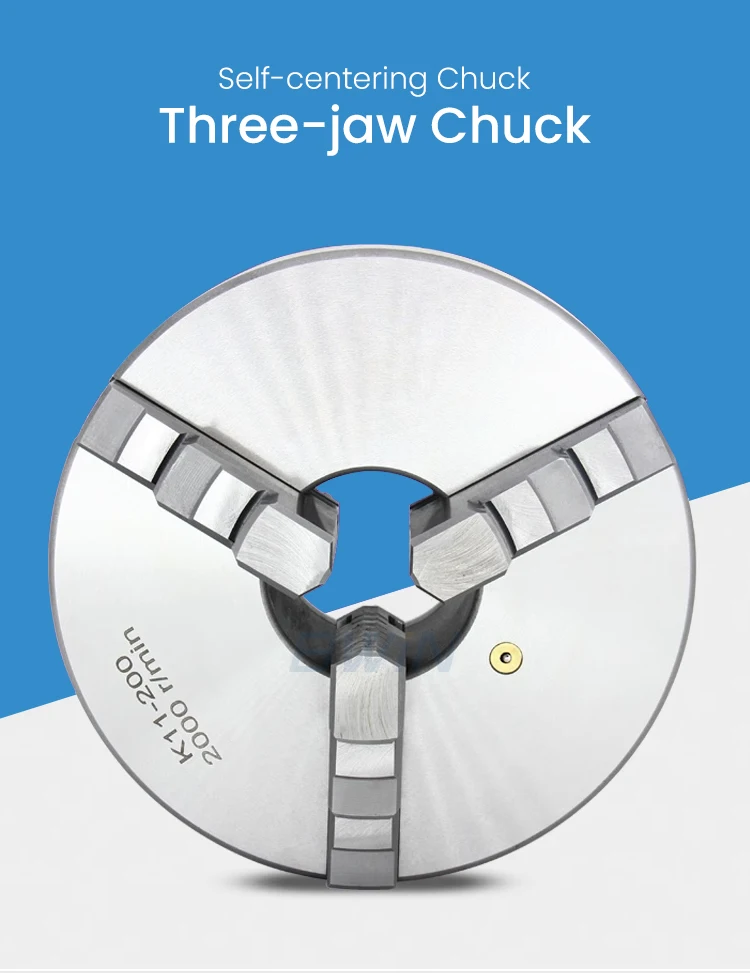 Tebak K11 80 160a 400 Series Three-jaw Self-centering Manual Lathe Chuck 4" 8" 250mm 3 Jaw Chuck ...