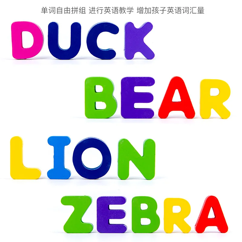 Ts Wooden Digital Alphabet Jigsaw Puzzle Children's Educational Wooden ...