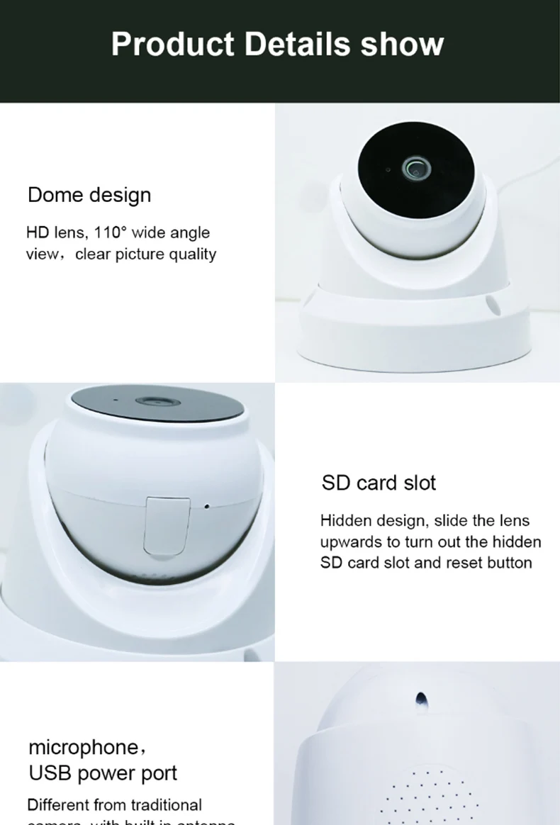 Xiaovv Smart Ptz Wifi Ip Camera Hd 1080p Security Ip Camera Infrared ...
