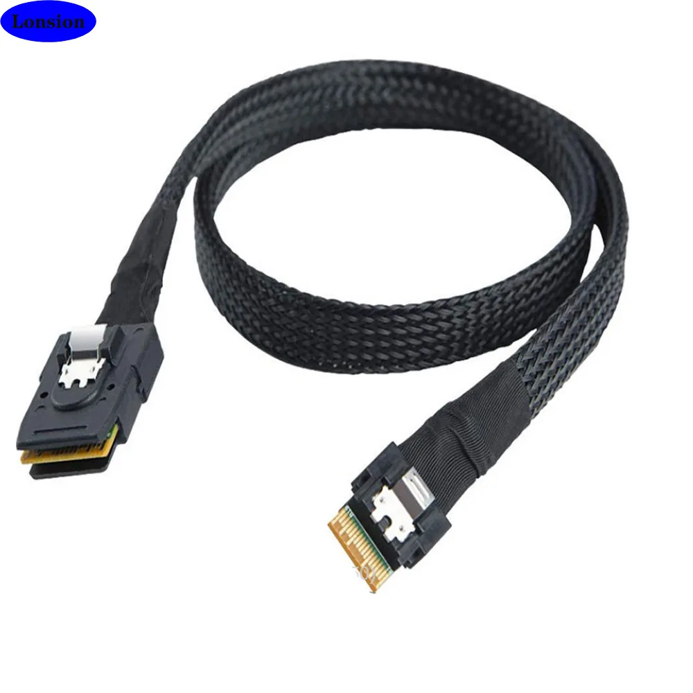 Mini Sas Sff-8087 To Slim Sas Sff-8654 4i High-speed Server Connection Cable - Buy Mini Sas ...