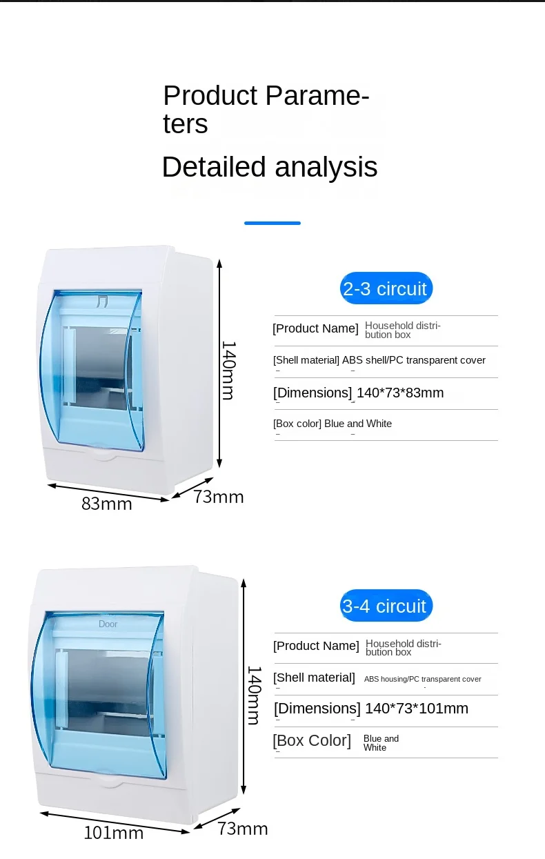 PZ30 Circuit Breaker Power Distribution Protection Enclosure Consumer Box 2-3ways| Alibaba.com