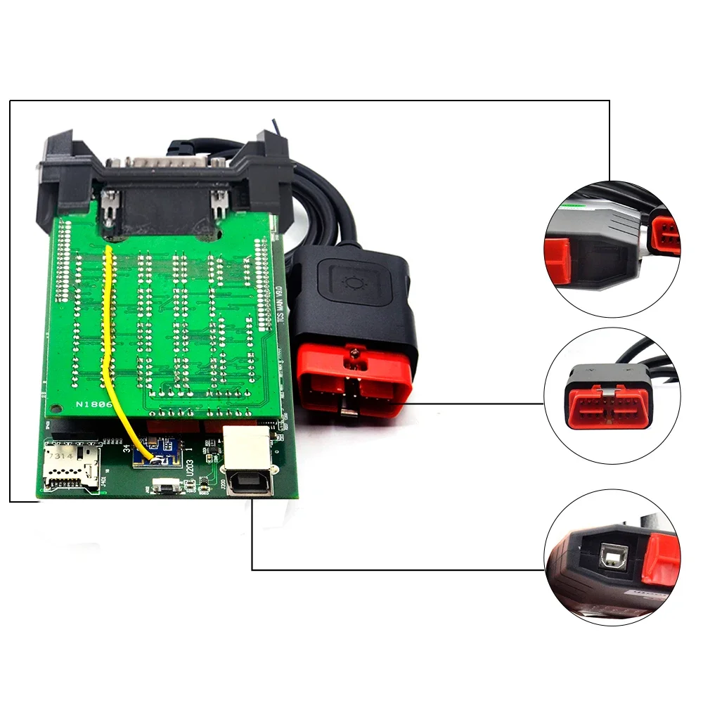 Professional Diagnosis Tool Vd Tcs Pro V2020.23 With Double V3.0 Board And 9241a Chip For Obd2 ...