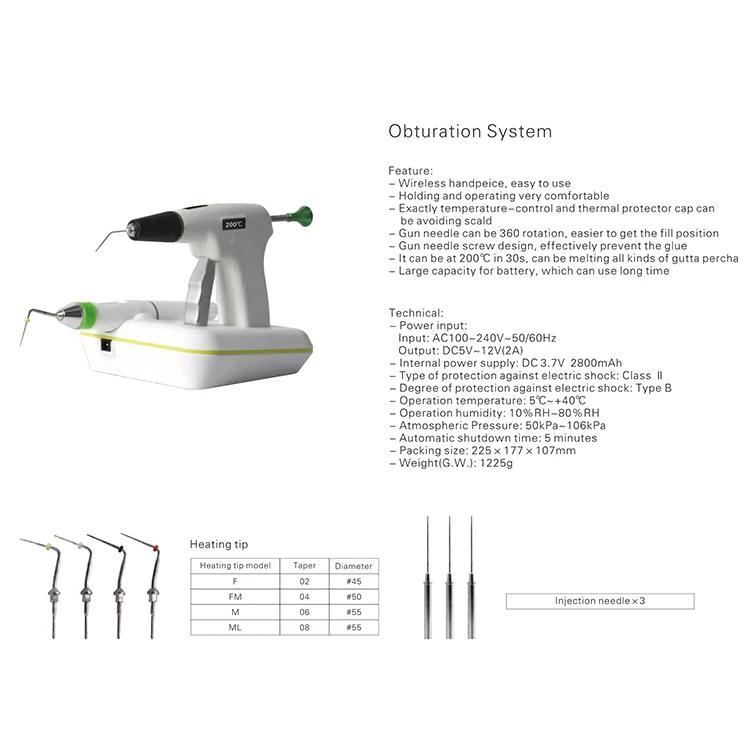 Dental Endo Gutta Percha Obturation System Obturation Pen And Gun - Buy Obturation Pen,Dental ...