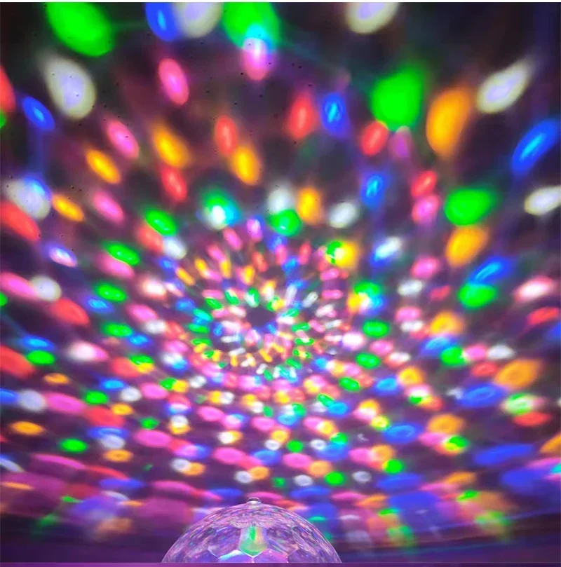 Colorful Disco Rotating Magic Ball Light Bulb With Sockets Magic Ball Rgb Led Stage Light For ...