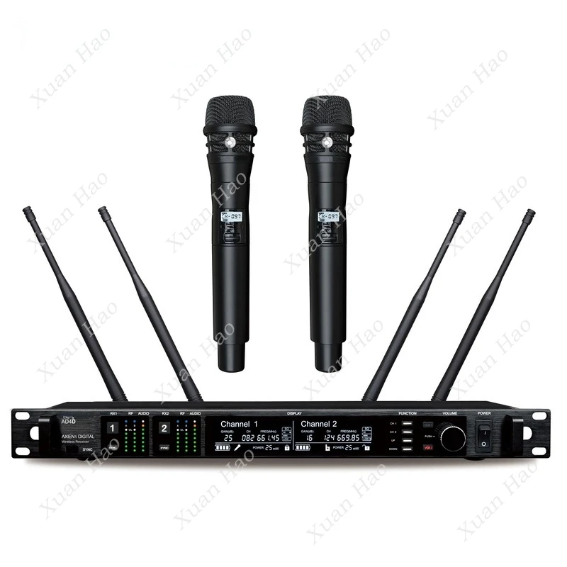 AD4D Stage Performance Wireless UHF Microphone KSM8 Dual Channel Lavalier Headset Mic KSM9 ...