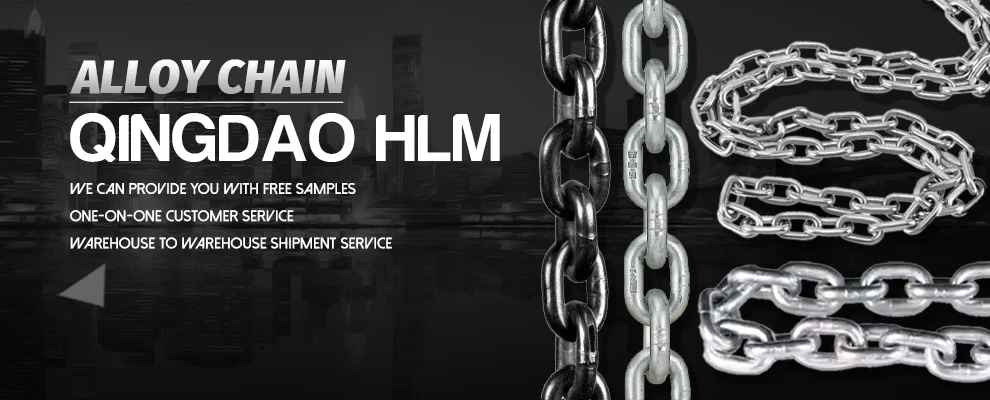 ZENGXIN G80 G100 Black Galvanized Alloy Steel Load Chains Standard Lifting Link Safety Trailer ...