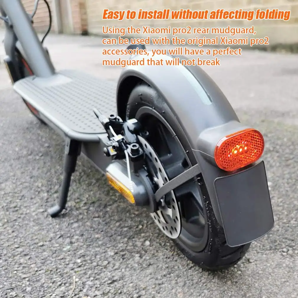 Electric Scooter Rear Mudguard With Hook And Rear Light For Xiaomi M365 1s/m365 Pro 2 Electric ...