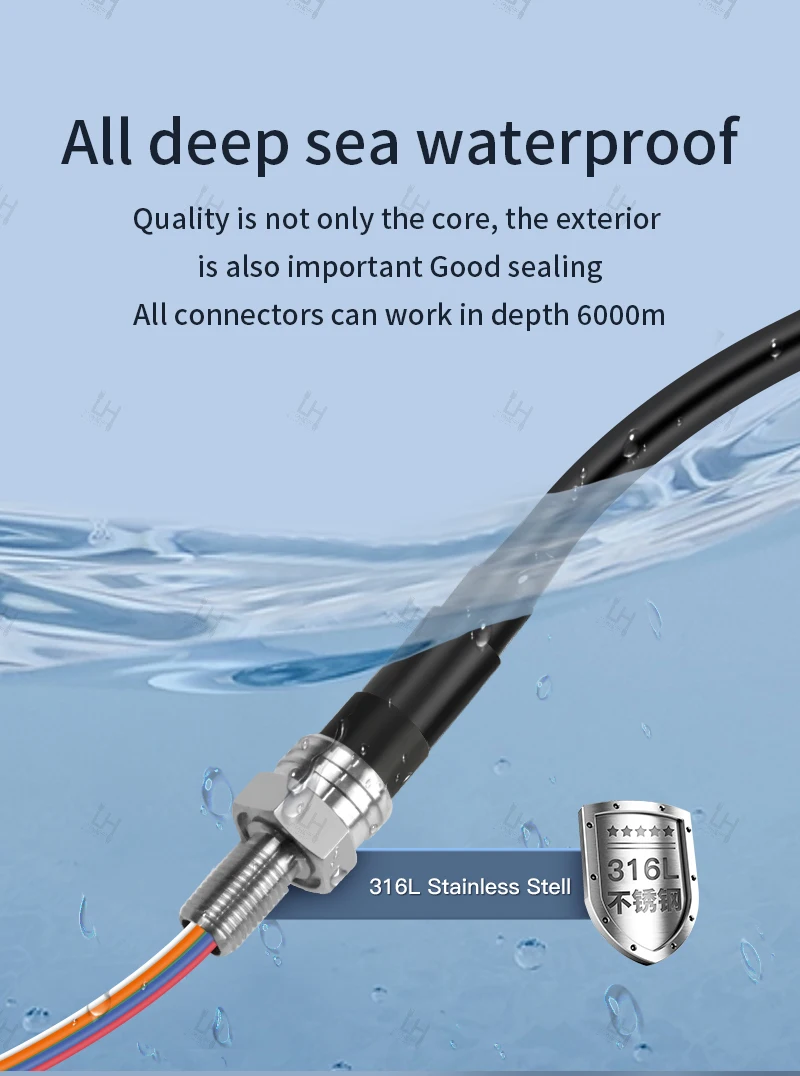 SMCBH6F Electric Subsea ROV Pluggable Cable Connector Waterproof Subconn Underwater Connectors ...