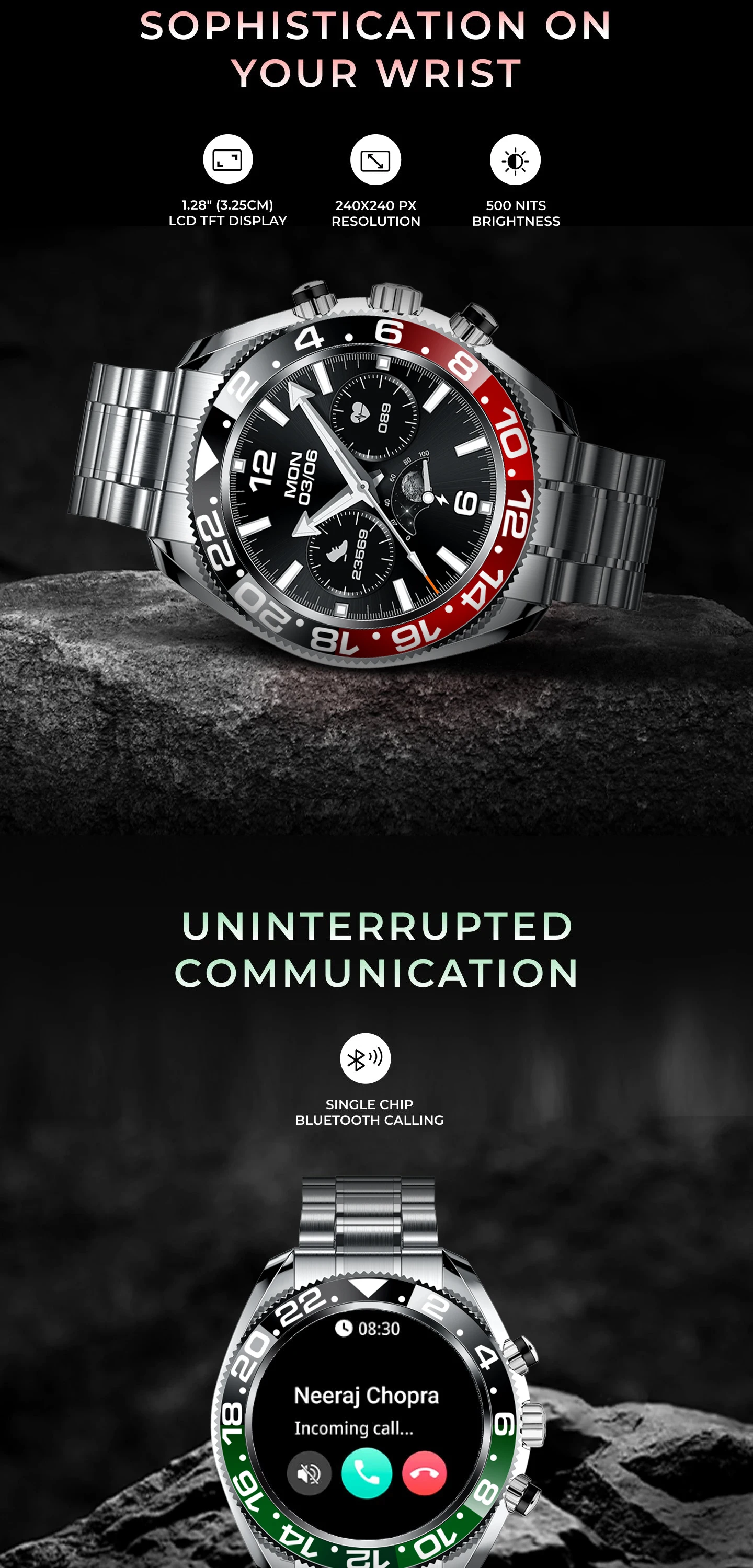 2024 New Style Classic Automatic Luxury Aw35 Round Smart Watch Fashion Leather Men Watch ...