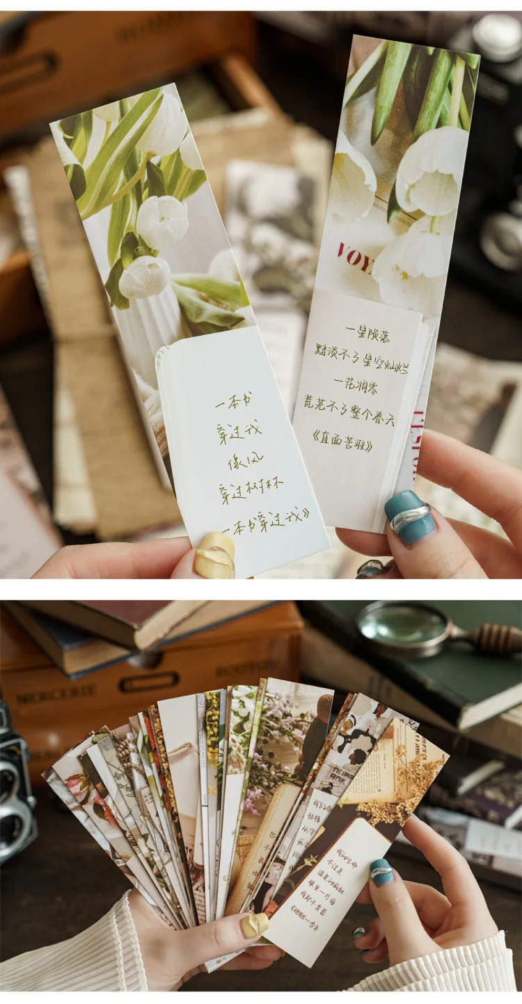 30pcs/pack Bookmarks For Kids Corner Of Study Box Handwritten Text ...