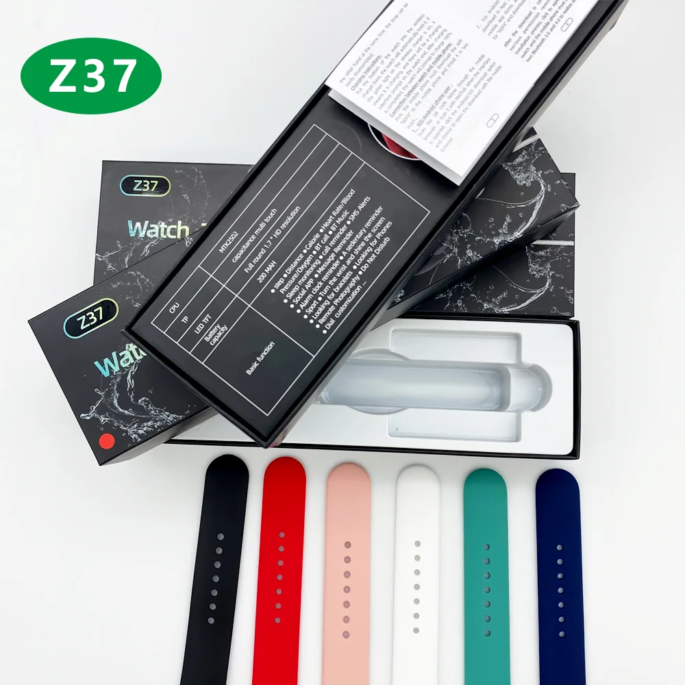 New Pink 2022 Series 7 Z37 Smart Watch Series 7 Compatible with iPhone/Android - munimoro.gob.pe