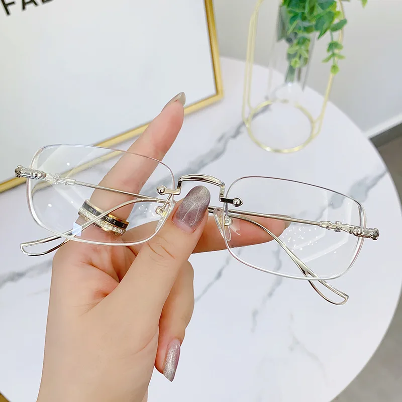 Rimless Eyeglasses Eyeglasses Frames Pour Hommeeyeglass Titanium Fashion Eyeglasses Design Frame ...