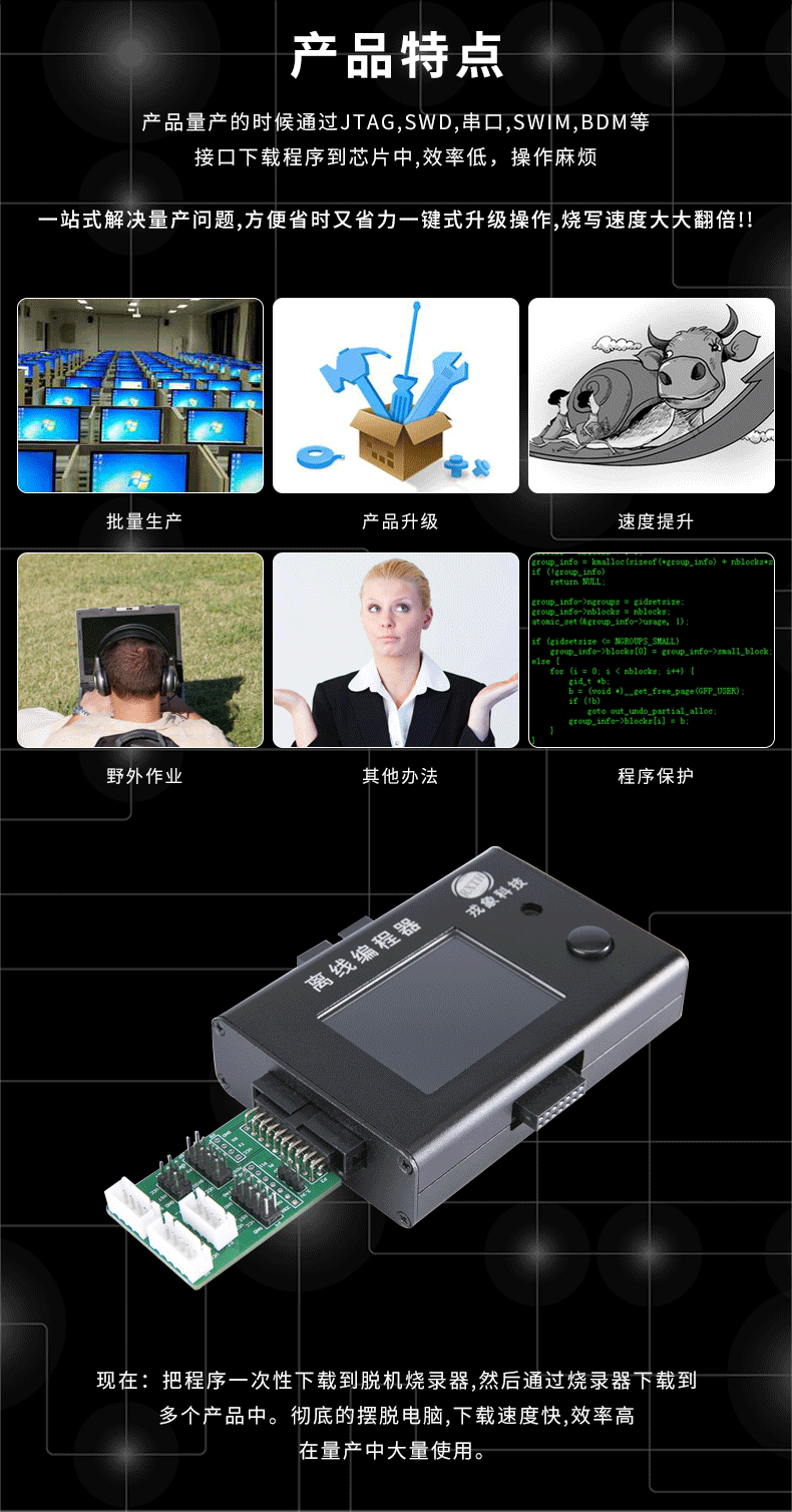 Stm32 Burner Chip Offline Downloader Stm8 Universal Offline Burner Programmer Programmer Program ...