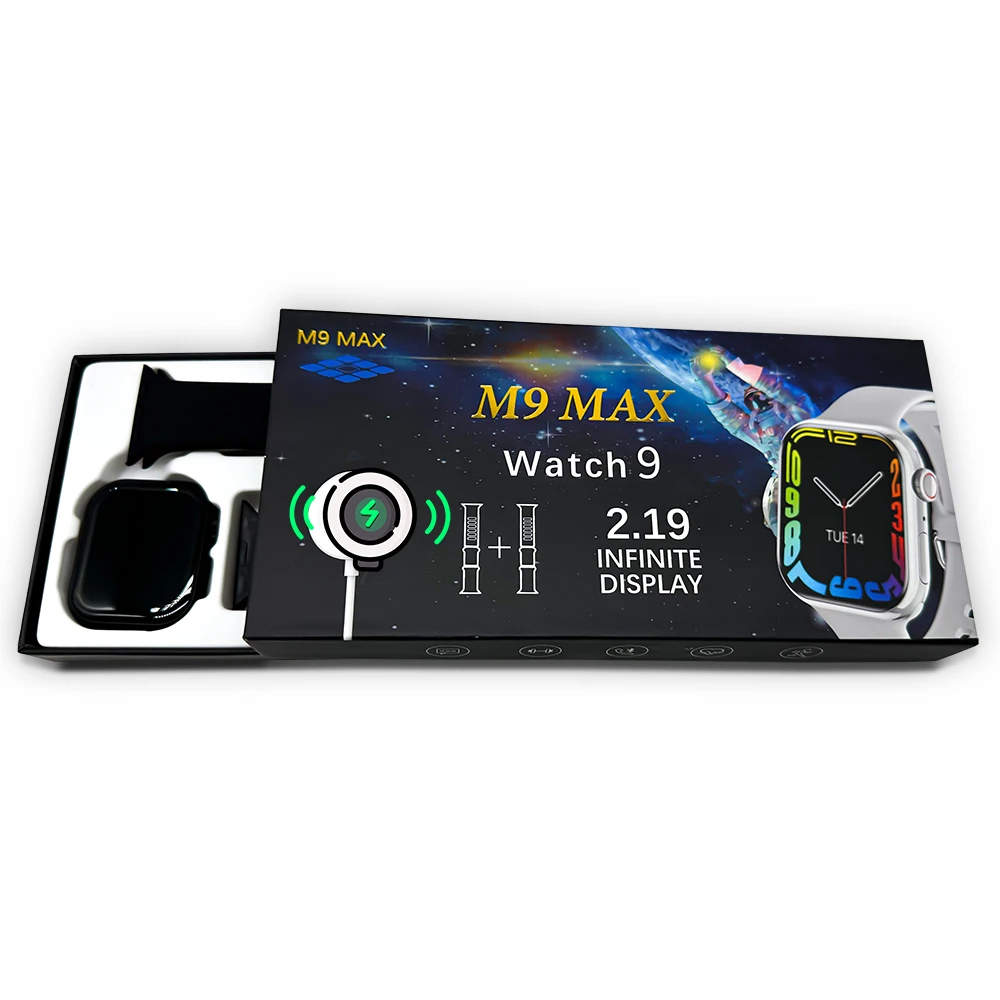 Fashion M9 Max Smartwatch Message Reminder 2.19 Inch Step Sleep Monitoring Smart Watch Bt ...