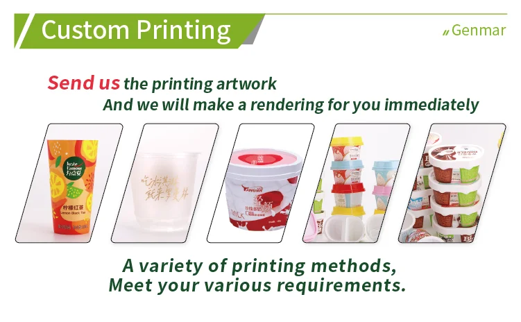 Custom Printing Pp Injection Pp Cup Bubble Tea Clear/matte 12 16 24oz Thick Plastic Boba Milk ...