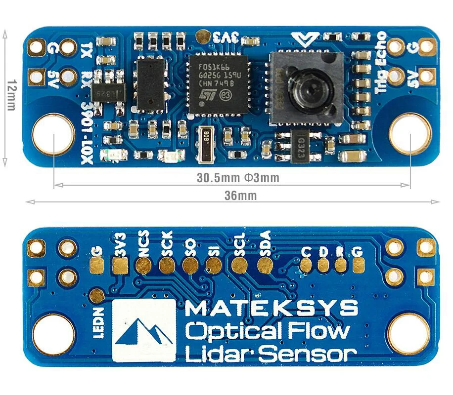 Mateksys Matek Systems Optical Flow Lidar Sensor 3901-l0x Inav Module F4 F7 F405 Flight ...