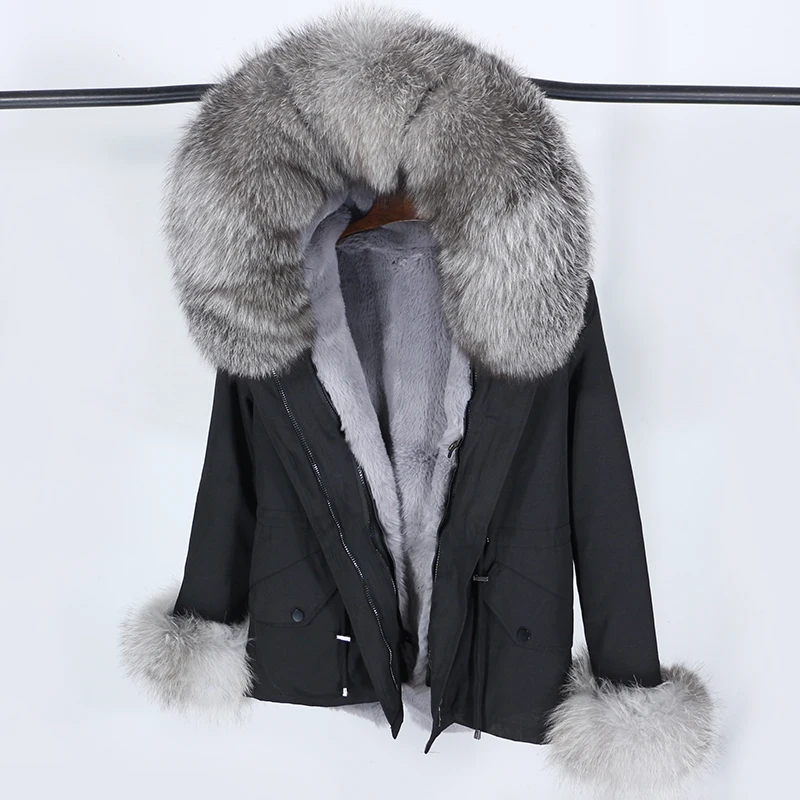 Oftbuy 2023 New Winter Jacket Women Parka Real Fox Raccoon Fur Collar Hooded Thick Warm ...