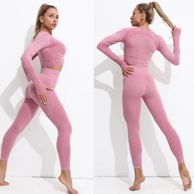 Seamless Yoga Set For Women Fitness Sports 5 Pieces Gym Wear Women Gym Yoga Set Workout Sets ...