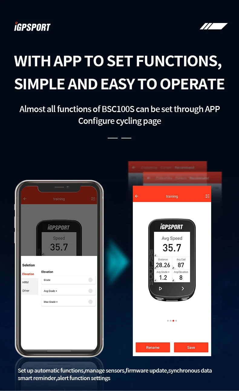 Igpsport BSC200 Bicycle Computer - Advanced Route Navigation