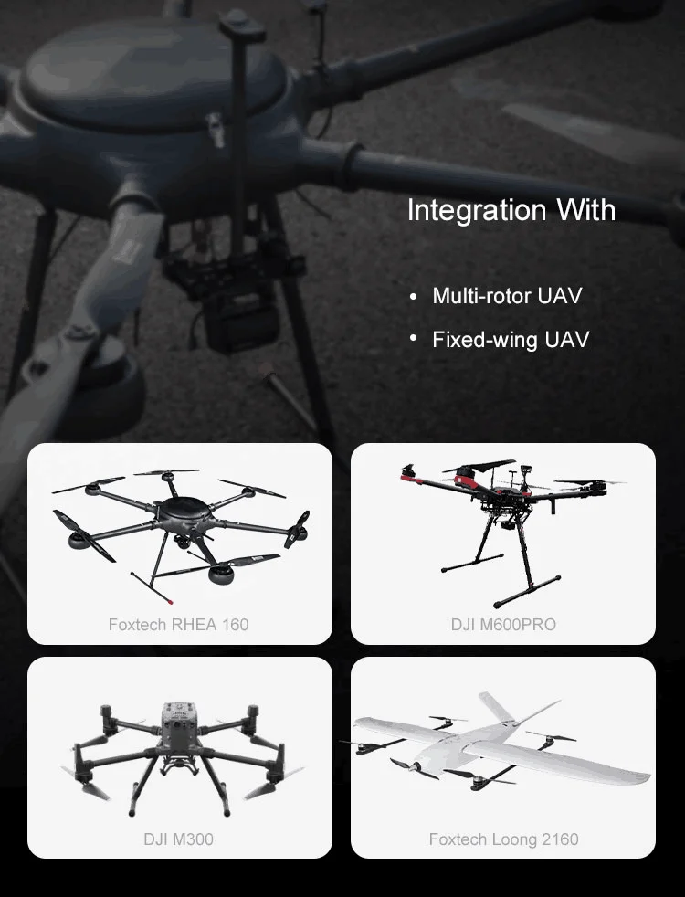 Foxtech Ms600 Series 6 Multispectral Sensor Camera Mapping Drone Survey Uav Vtol Multicopter ...