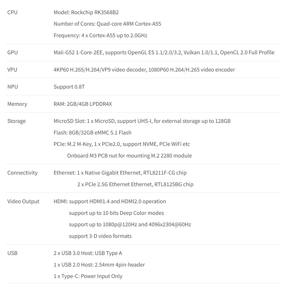 NanoPi_R5S LTS, Free NVME To Wifi6 Network Card,RK3568,4GB DDR,32GB EMMC (various Flash Modes ...